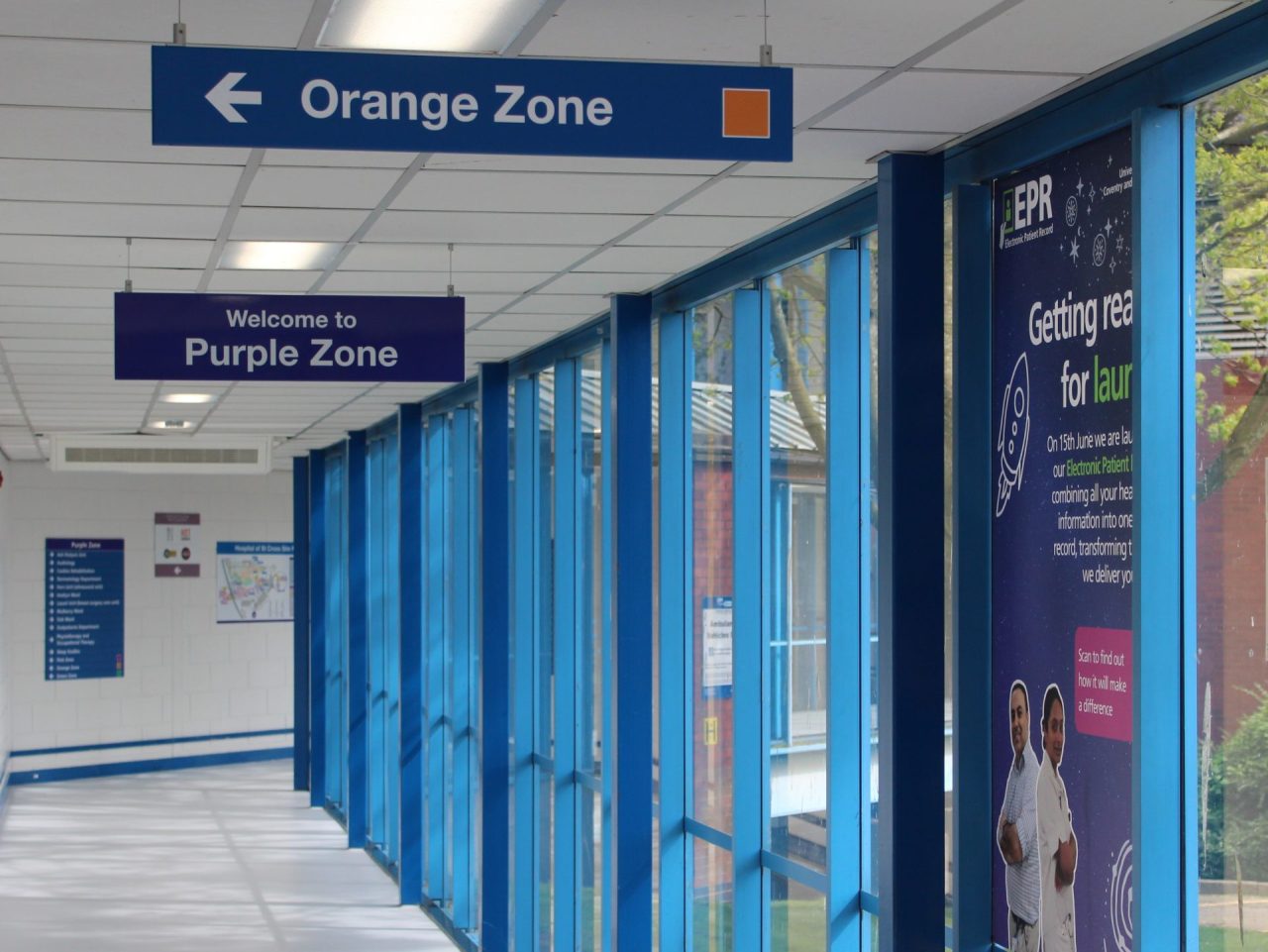 St Cross Hospital, Rugby - Graphic Signs